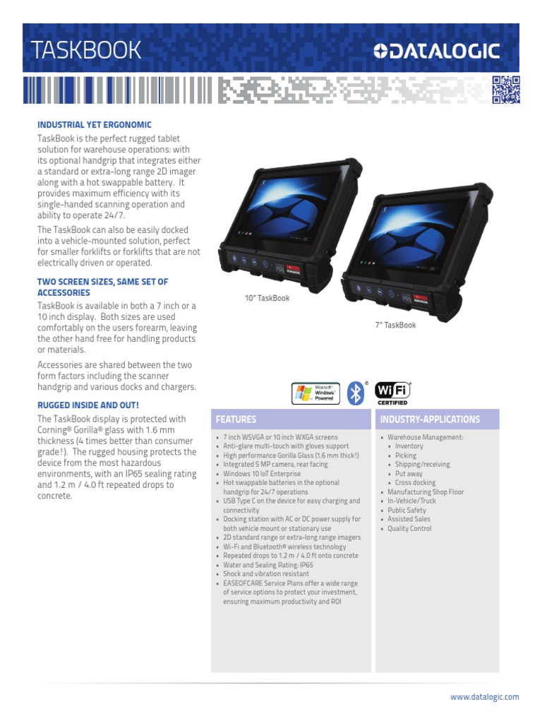 Taskbook: Industrial Yet Ergonomic | PDF | Wi Fi | Ieee 802.11