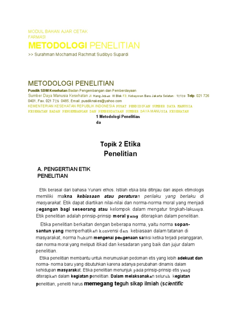 Etika | PDF | Pengembangan Diri