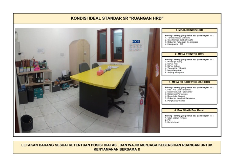 Layout Ideal Ruangan HRD 5R | PDF