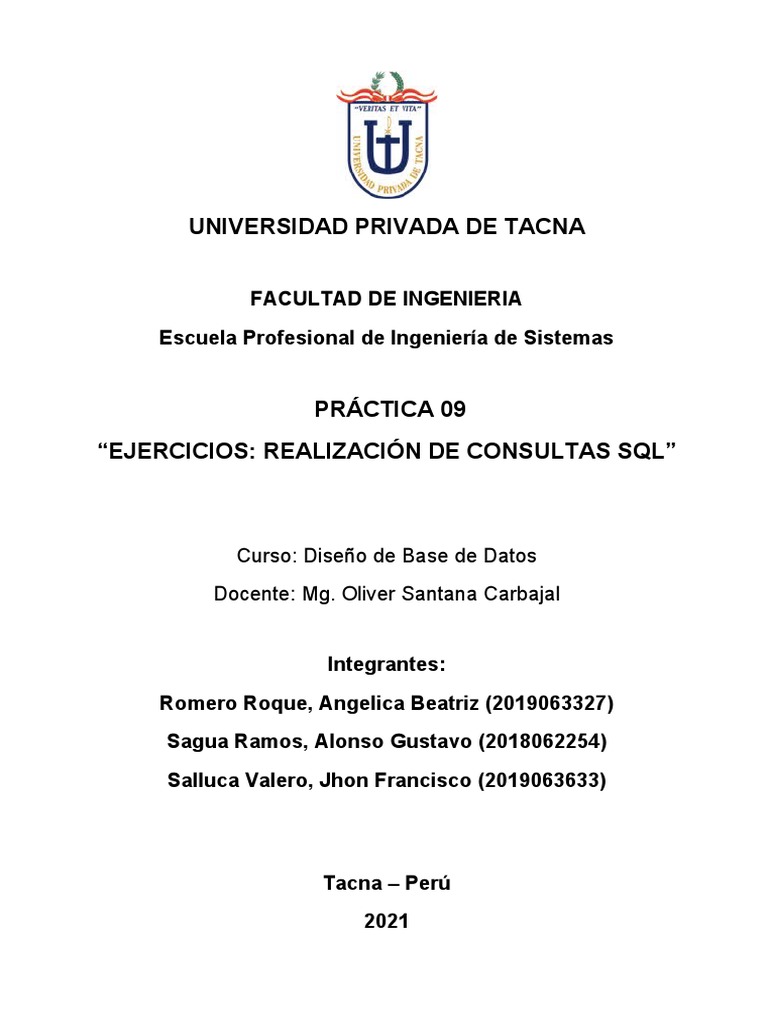 Practica 09b Consultas SQL | PDF | SQL | Gestión de la información