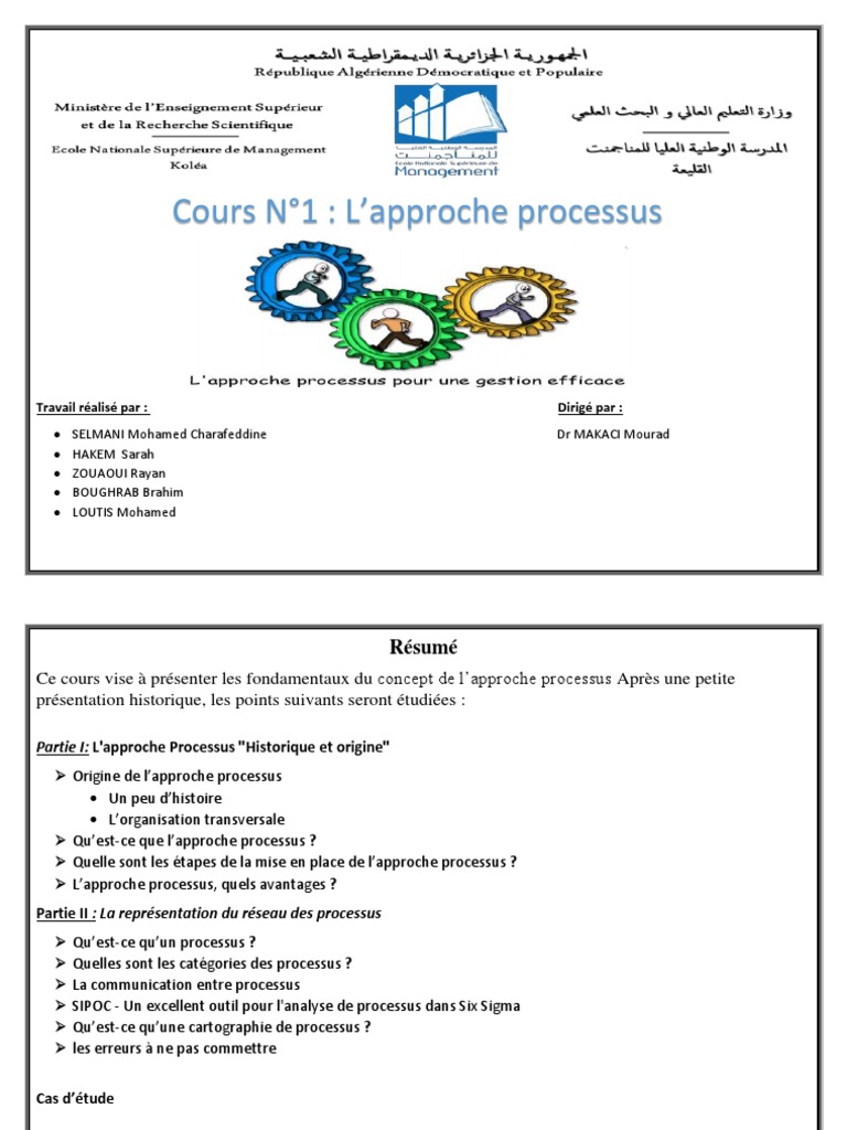Approche Processus : Fondamentaux et Mise en Œuvre | PDF | Six Sigma | Management de la qualité