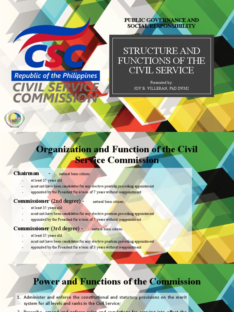Structure and Functions of The Civil Service | PDF | Civil Service ...