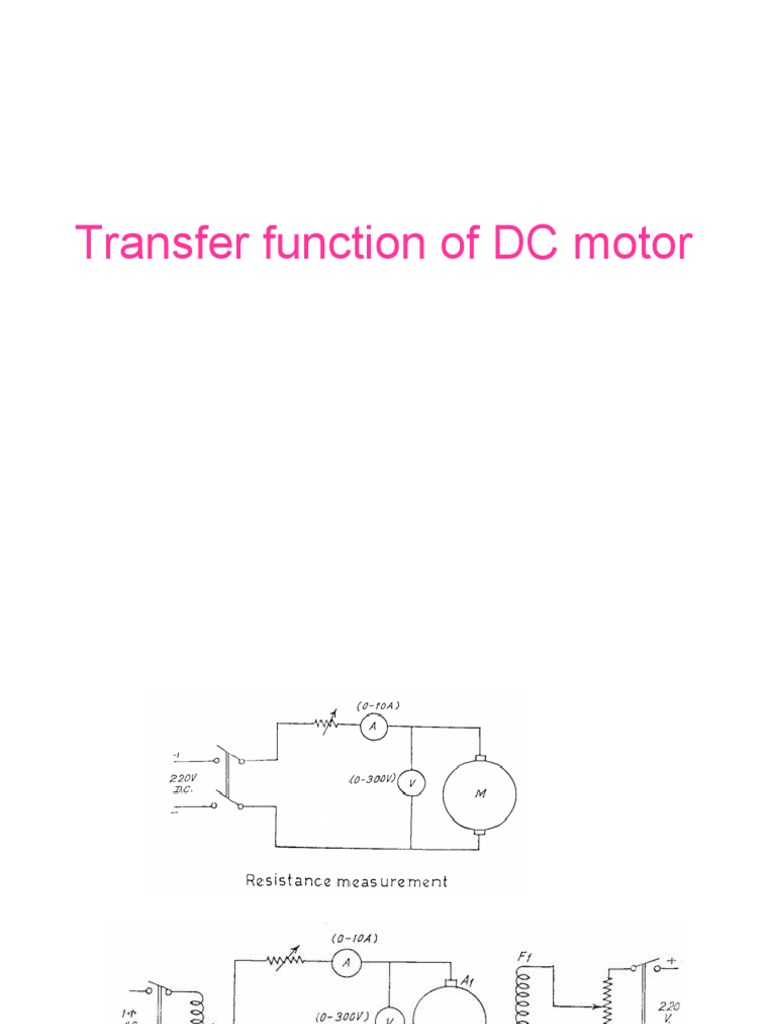 Transfer Function DC Motor | PDF