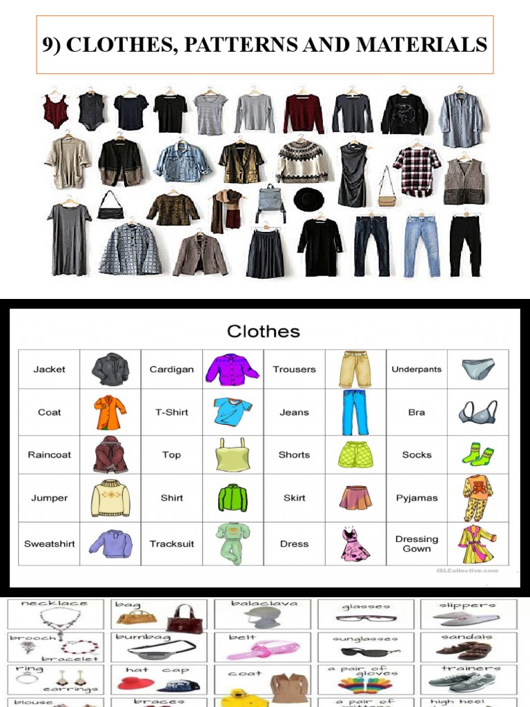 9) Clothes, Patterns and Materials | PDF