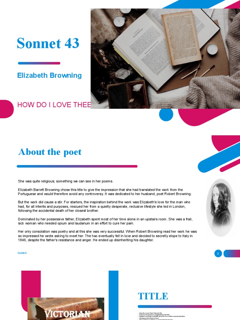 Analysis of Sonnet 43 by Browning | PDF | Sonnets | Poetry