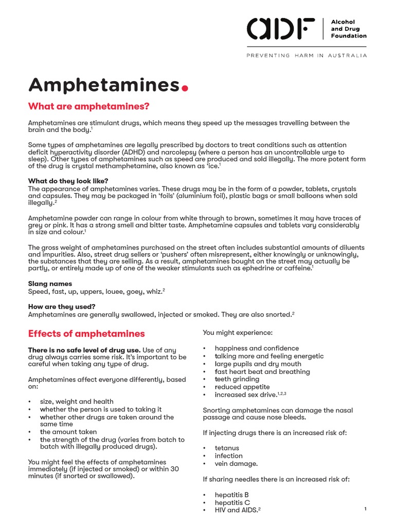 What Are Amphetamines? | PDF | Stimulant | Methamphetamine