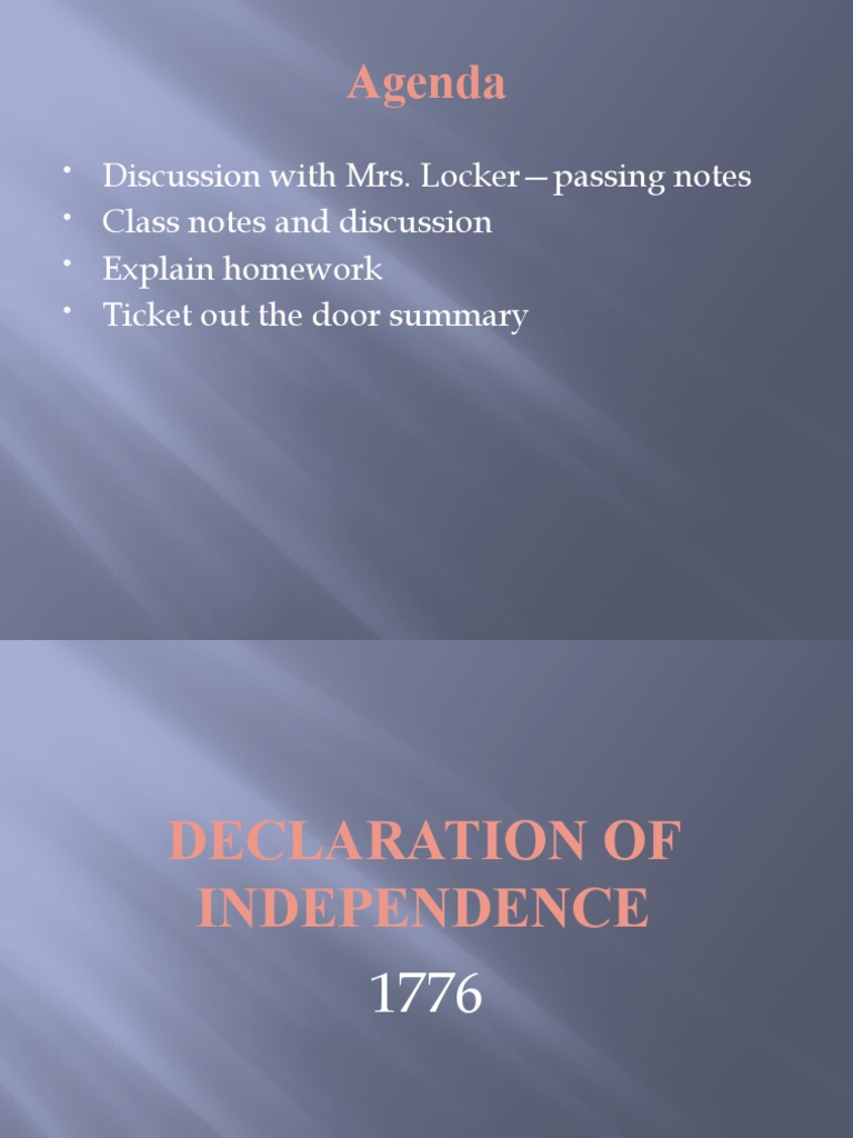 Declaration of Independence Notes | Download Free PDF | United States ...