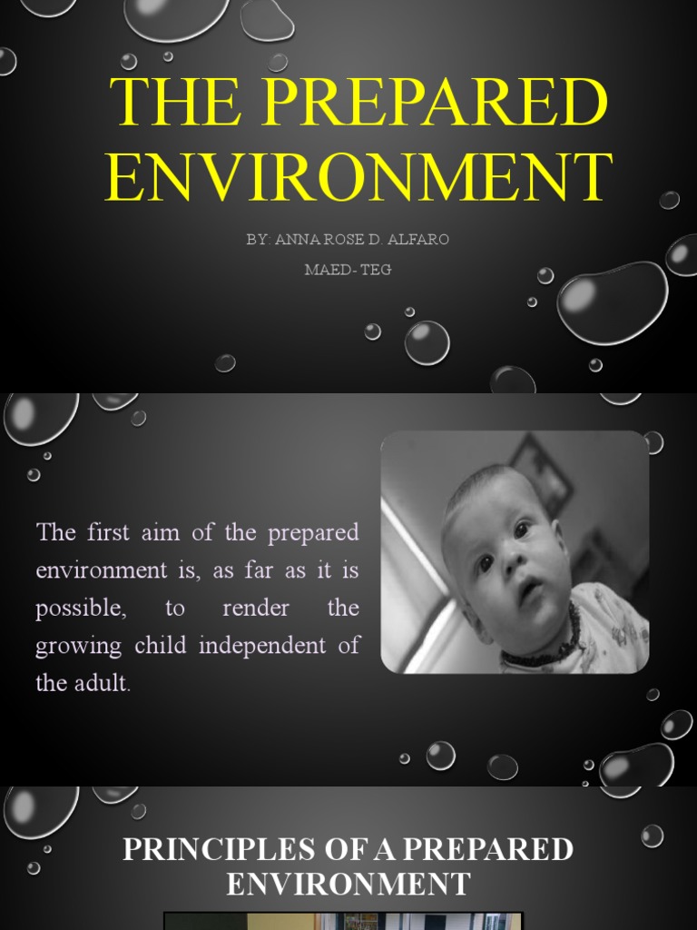 ANNA ROSE D. ALFARO - The Prepared Environment (Montessori) | Download ...