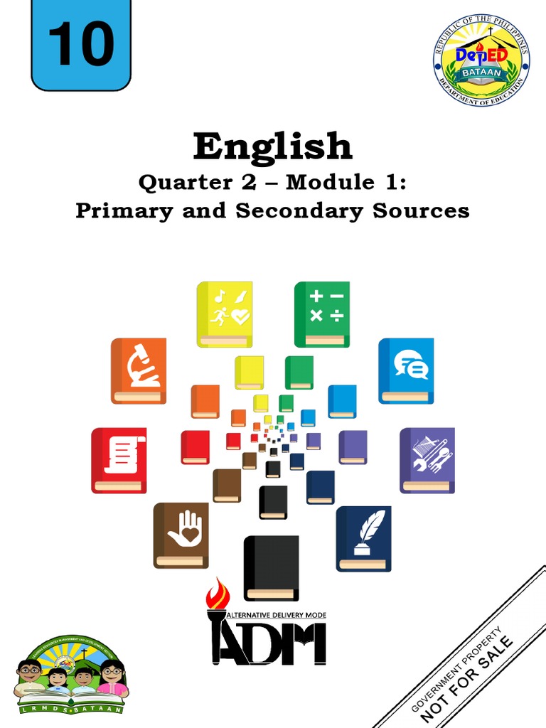English: Quarter 2 - Module 1: Primary and Secondary Sources | PDF ...