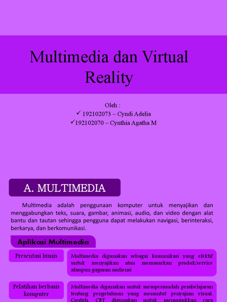 8 - Multimedia, Virtual, AR & VR | PDF | Komputer