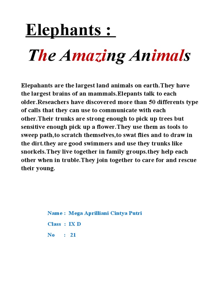 Elephants: Amazing Communication Skills | PDF