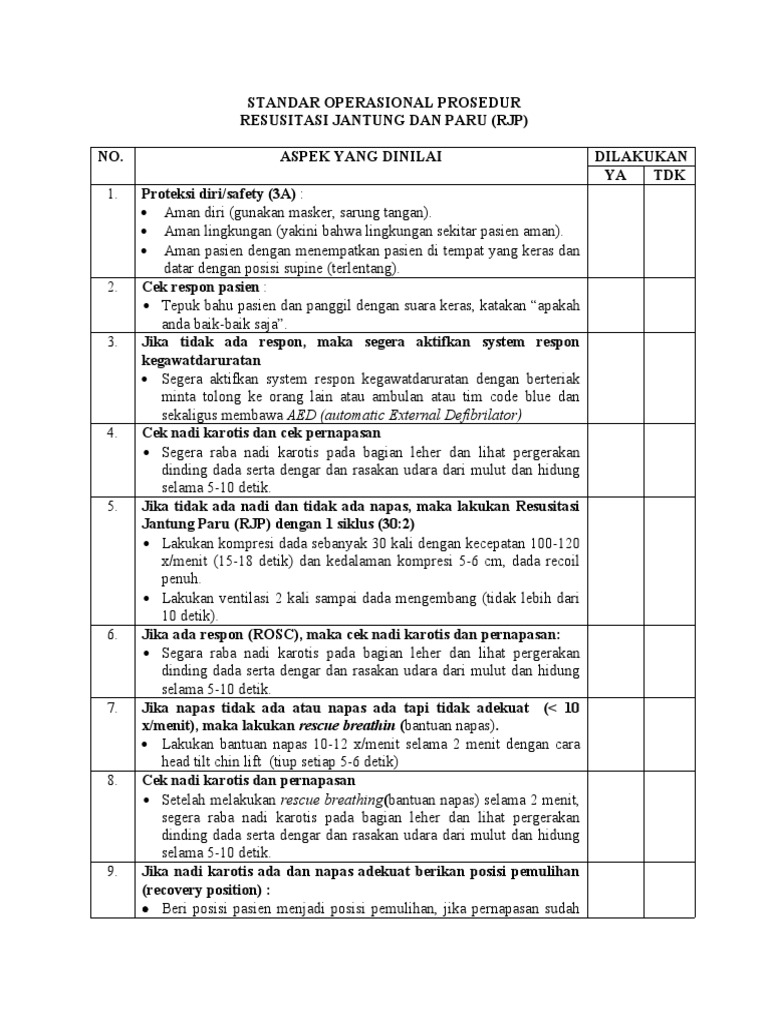 Sop RJP | PDF | Kesehatan Holistik