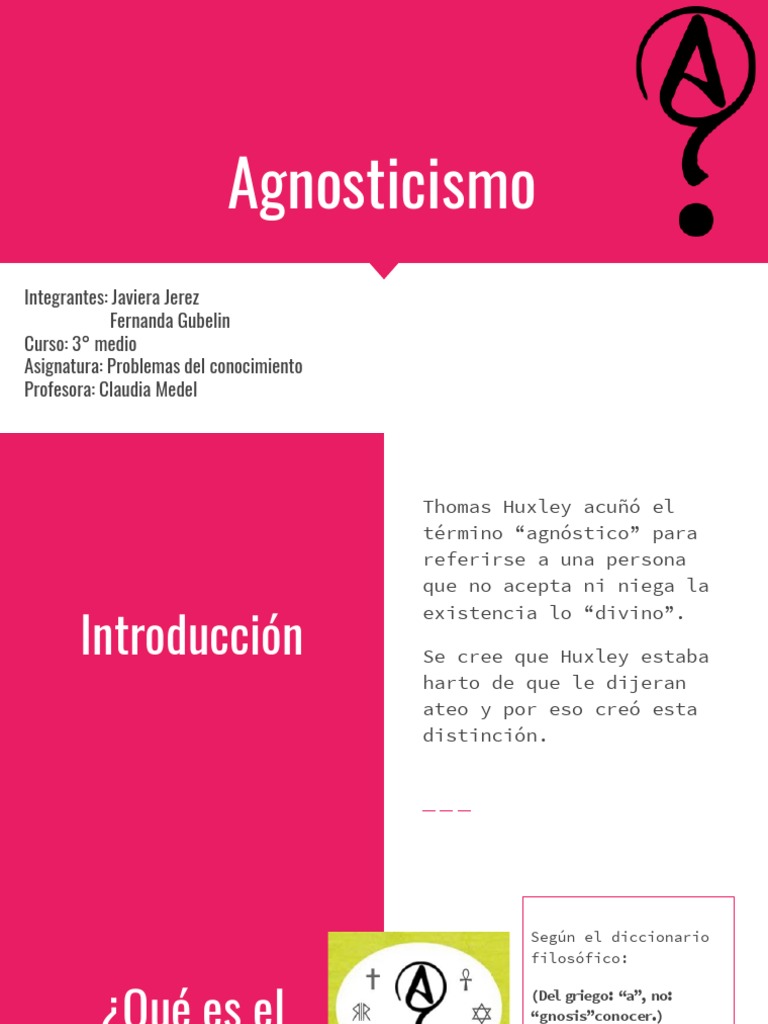 Entendiendo el Agnosticismo y sus Tipos | PDF