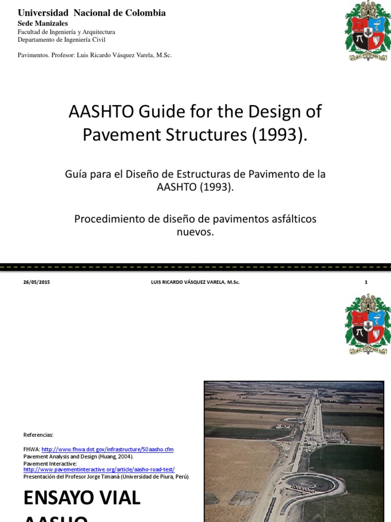 AASHTO Guide For The Design of Pavement Structures (Flexible) | PDF ...