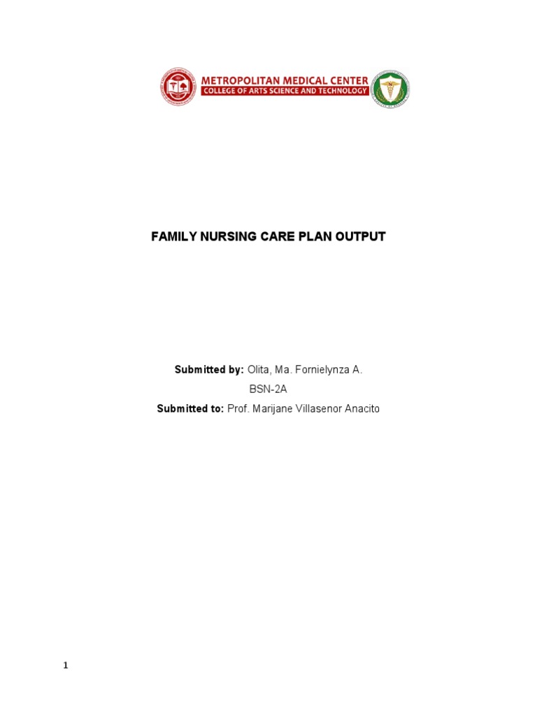 Edited Final FNCP OUTPUT and HT | PDF | Sanitation | Nursing