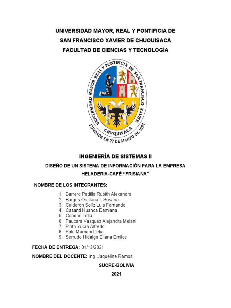 PROYECTO INGENIERÍA DE SISTEMAS II | PDF | Inventario | Caso de uso