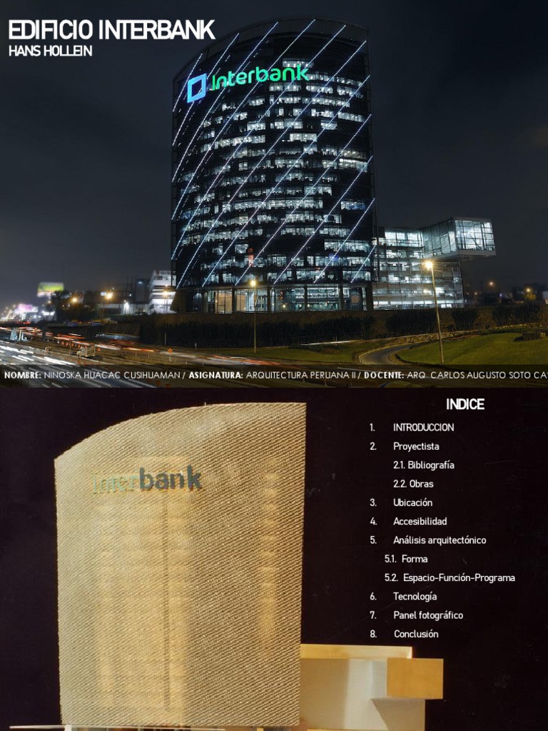Edificio Interbank | PDF | Lima | Torre