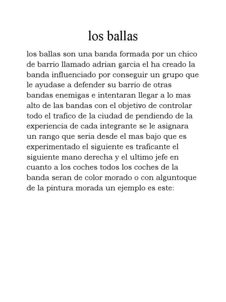 Los Ballas | PDF