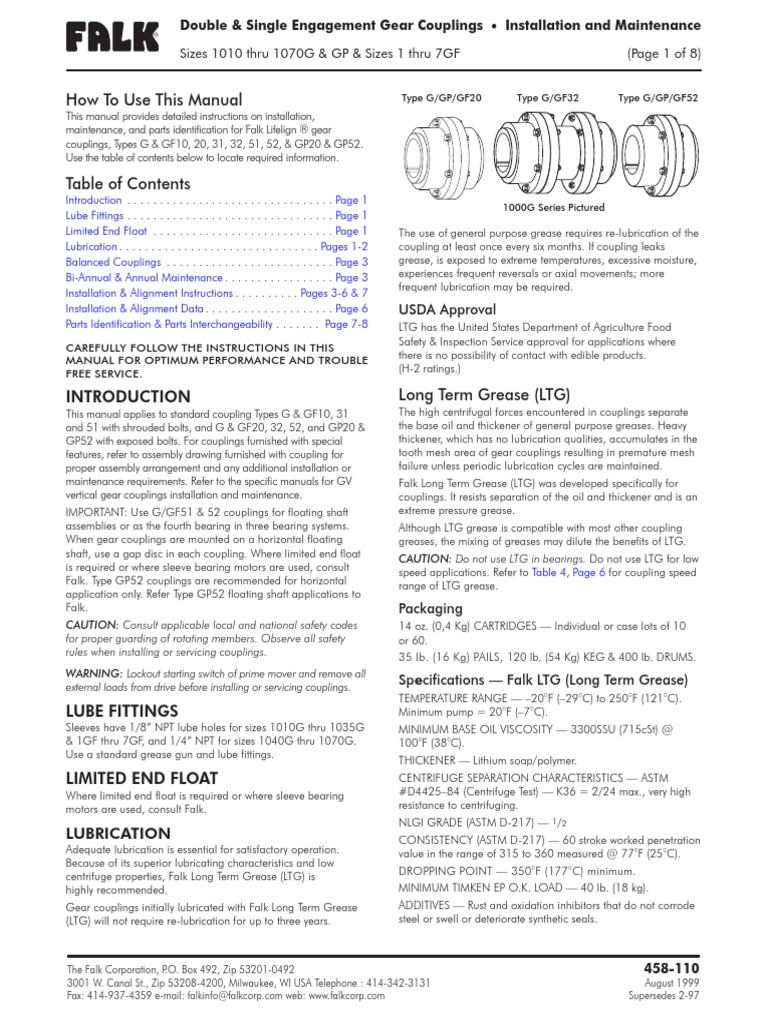 How To Use This Manual: Sizes 1010 Thru 1070G & GP & Sizes 1 Thru 7GF ...