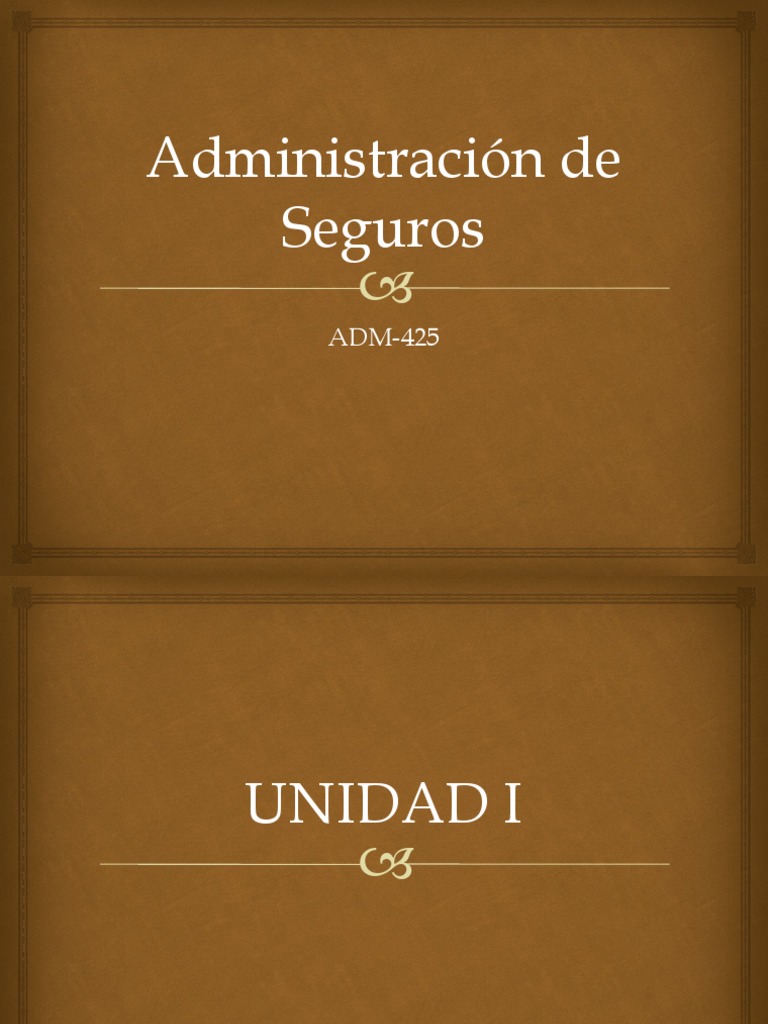 Clases Administración de Seguros ADM-425 | PDF | Póliza de seguros | Reaseguro