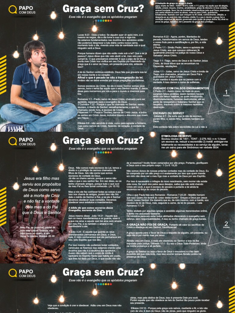 Graca Sem Cruz Cuidado Pdf Jesus Graça No Cristianismo
