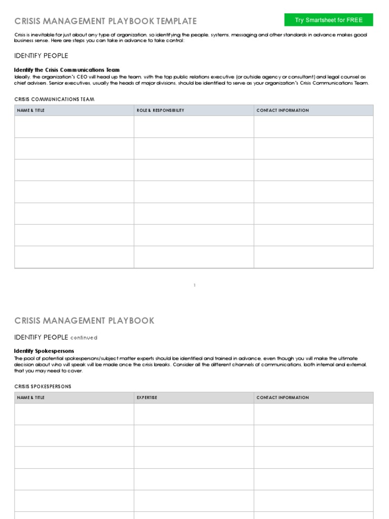 IC Crisis Management Playbook 10789 PDF | PDF | Crisis Management ...