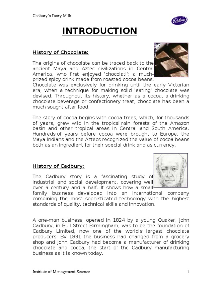 IMC Cadbury's1 | PDF | Chocolate | Market Segmentation