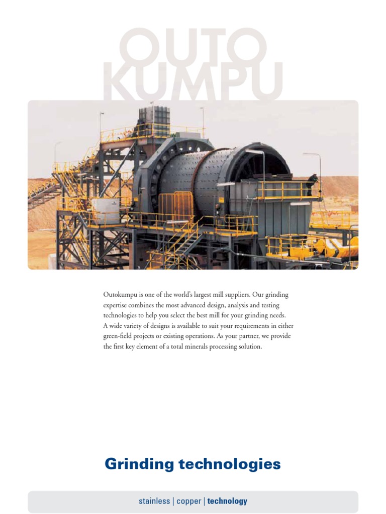 OUTOKUMPU | PDF | Mill (Grinding) | Bearing (Mechanical)