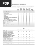Relationship Assessment Scale | PDF | Behavioural Sciences | Cognition