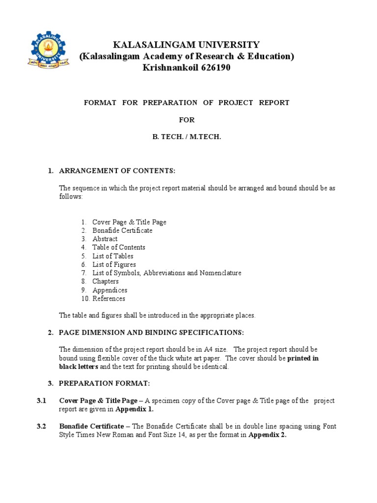 Project Report Format | PDF | Times New Roman | Typefaces