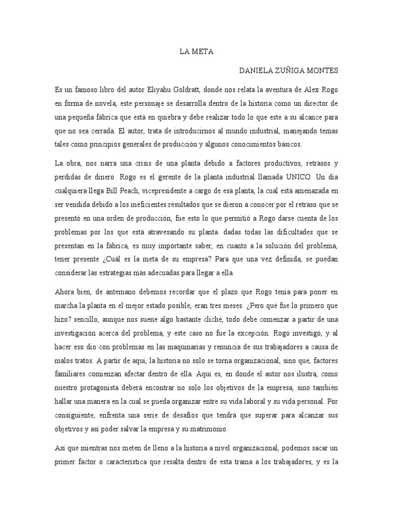 La Meta | PDF | Economias