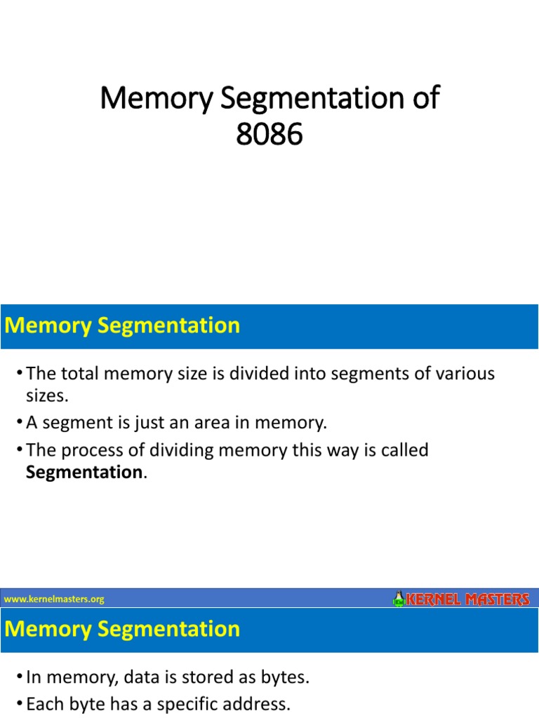 8086 Memory Segmentation | PDF | Digital Electronics | Data
