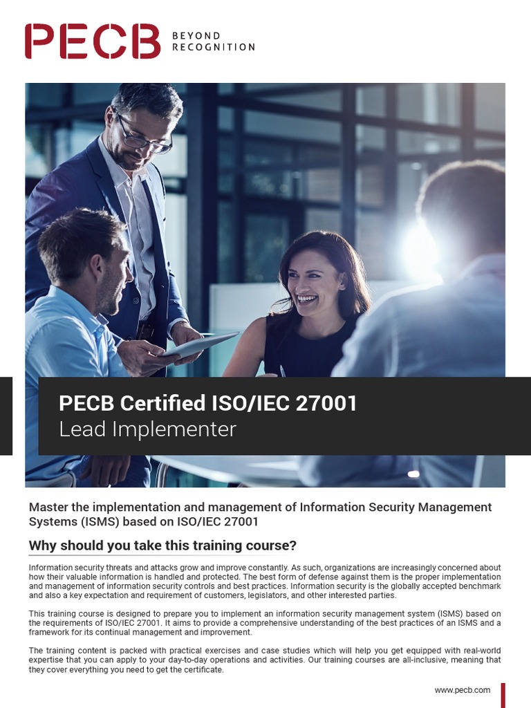 PECB Certified ISO/IEC 27001: Lead Implementer | PDF | Information ...