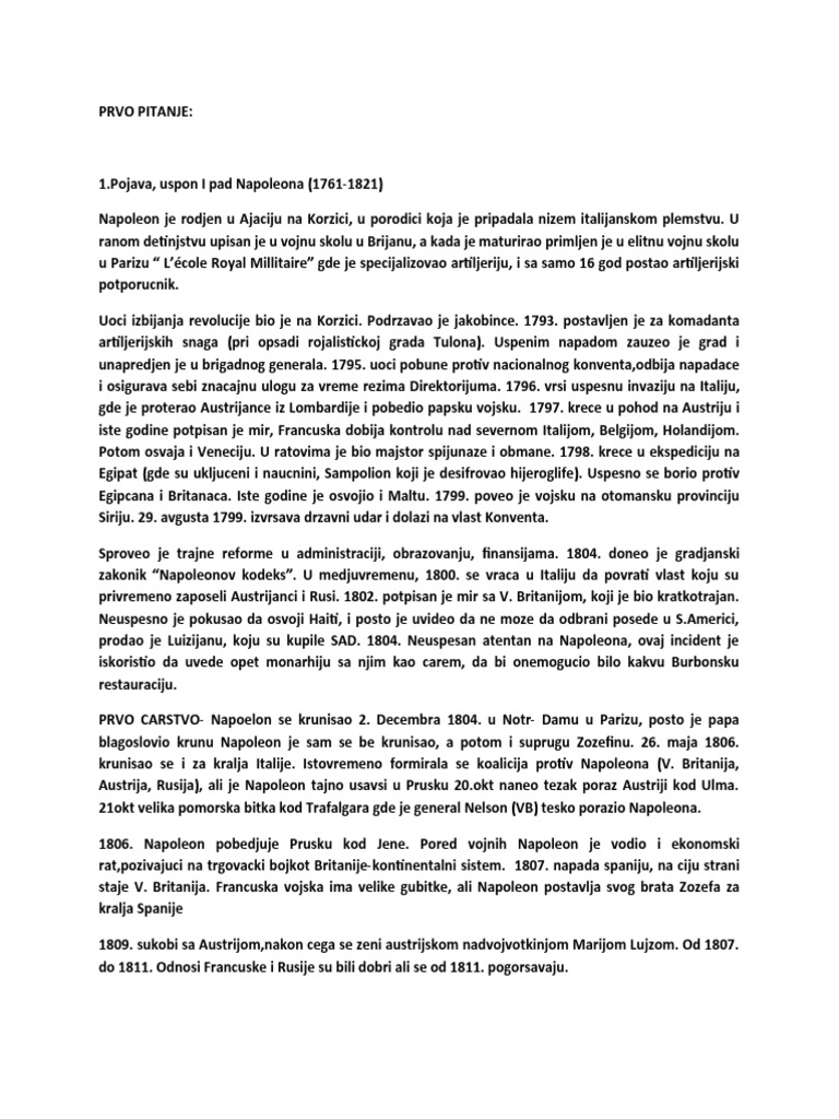 Opsta Pitanja - Romantizam | PDF