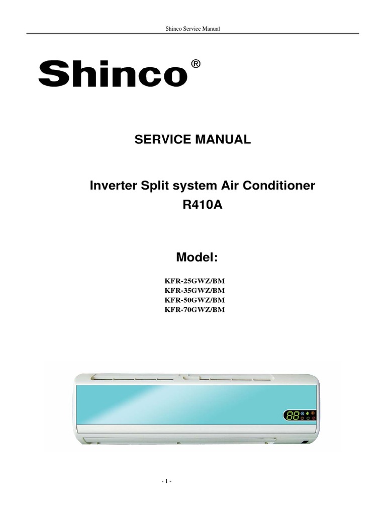 Service Manual: KFR-25GWZ/BM KFR-35GWZ/BM KFR-50GWZ/BM KFR-70GWZ/BM | PDF | Power Inverter | Air ...