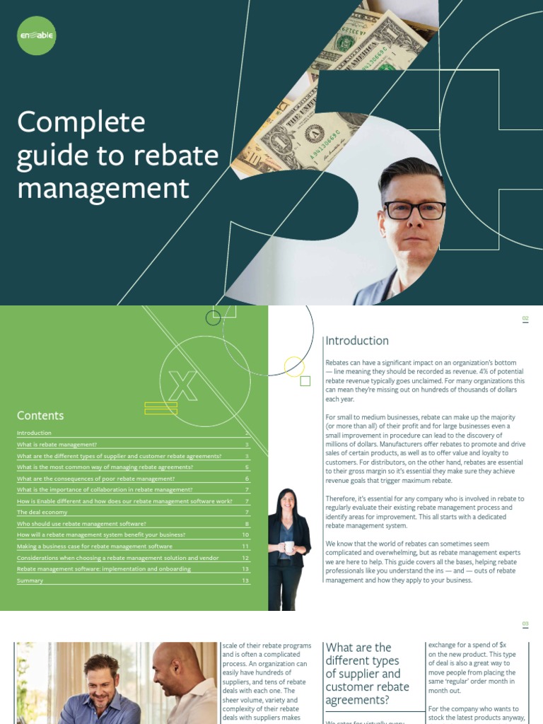 Enable - Complete Guide To Rebate Management | PDF | Rebate (Marketing ...