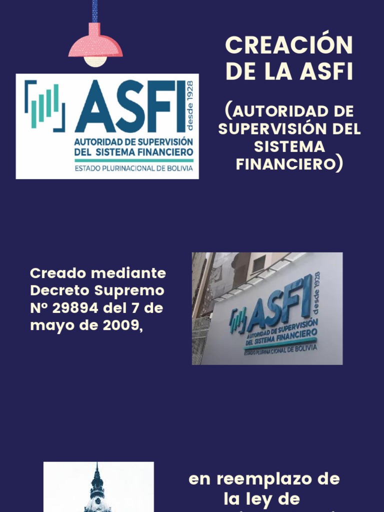 Creación de la ASFI en Bolivia | PDF