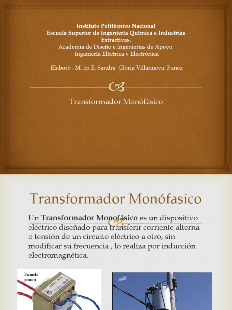 Transformador Monofásico | PDF | Transformador | Inductor