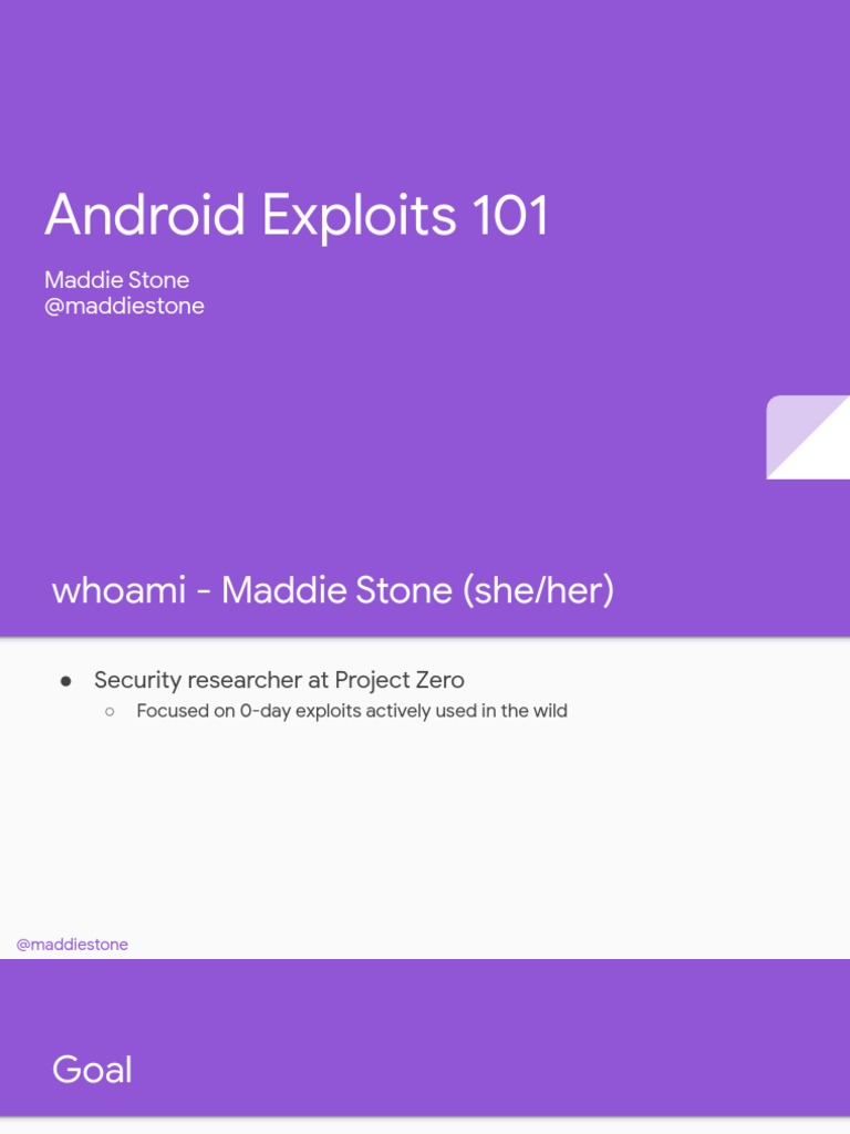 An In-Depth Look at Modern Android 0-Day Exploits | PDF | Android (Operating System) | Graphics ...