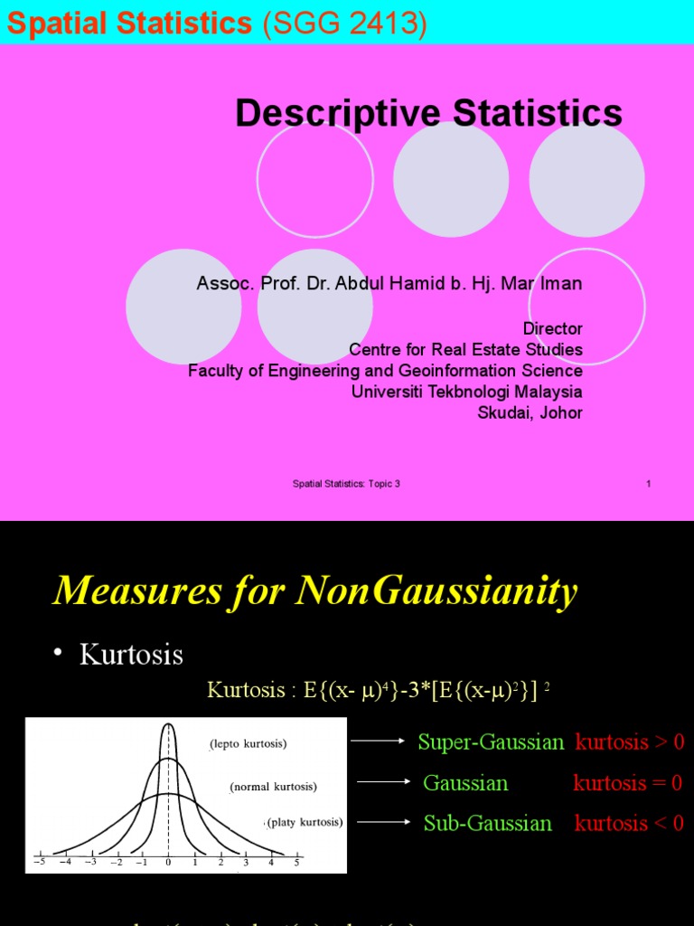 Descriptive Statistics: Assoc. Prof. Dr. Abdul Hamid B. Hj. Mar Iman ...