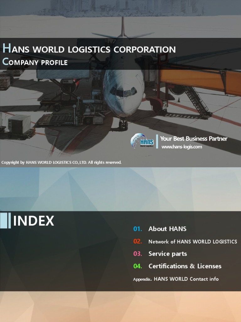 HANS WORLD LOGISTICS Company Profile (EN) | PDF | Cargo | Logistics