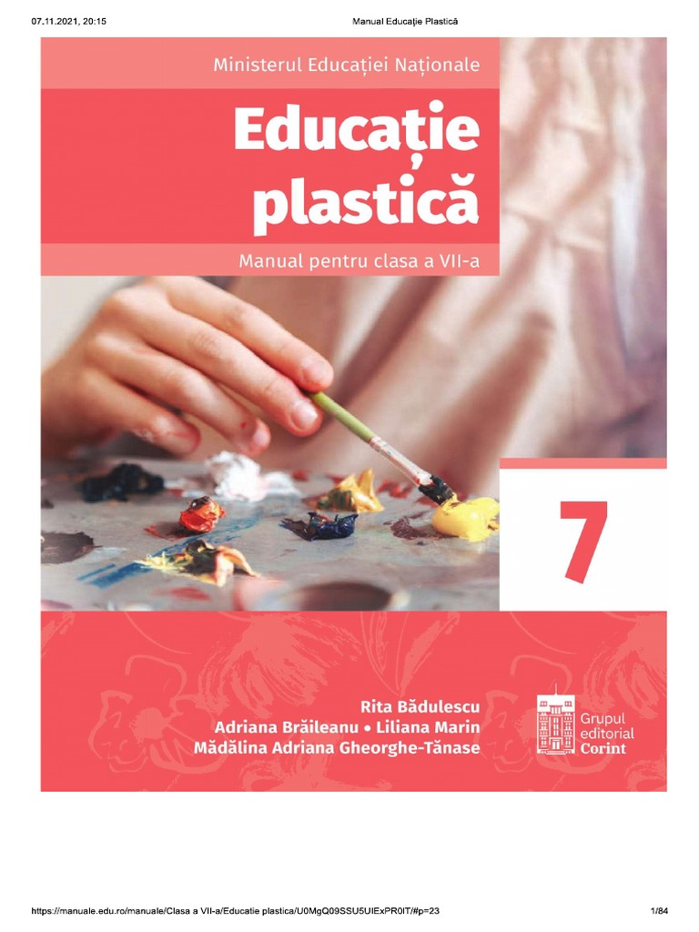Manual Educatie Plastica | PDF