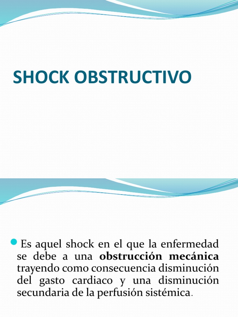 Shock Obstructivo | PDF