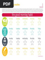 Morning Routine Flash Cards | PDF | Home & Garden