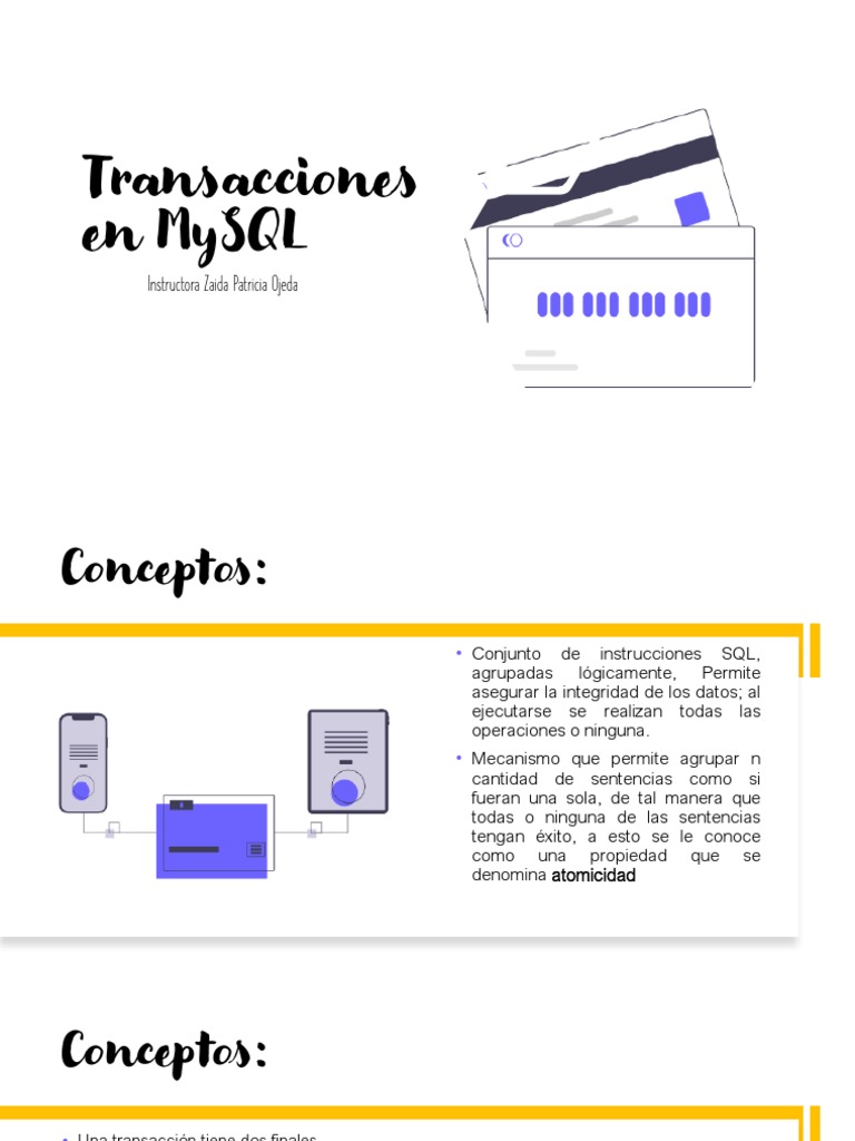 Transacciones en Mysql | PDF | Transacción de base de datos ...