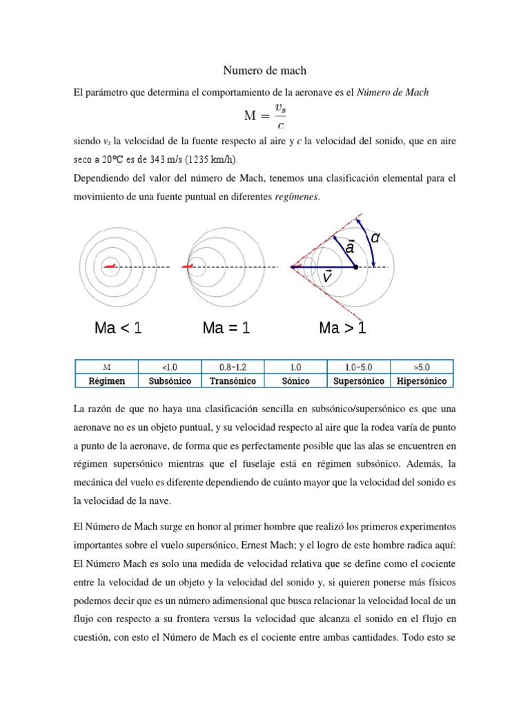 Numero de Mach | PDF | Métodos y materiales de enseñanza | Ciencia y ...
