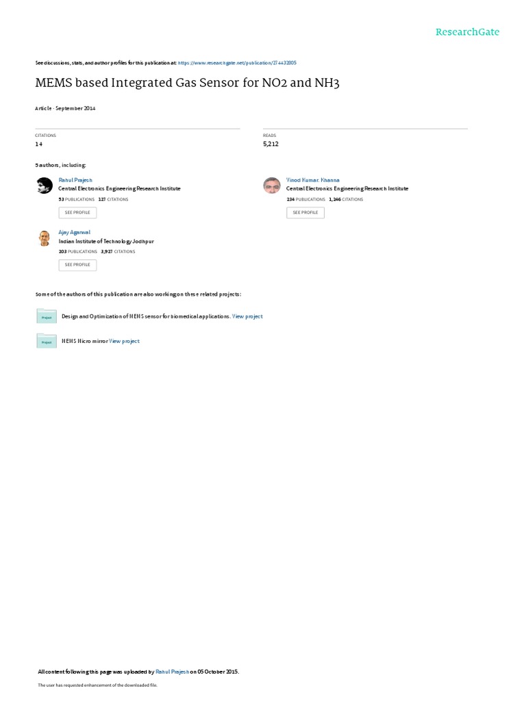 MEMS TCR Equation | PDF | Photolithography | Microelectromechanical Systems