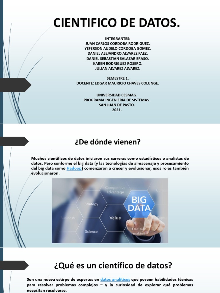 Cientifico de Datos | PDF
