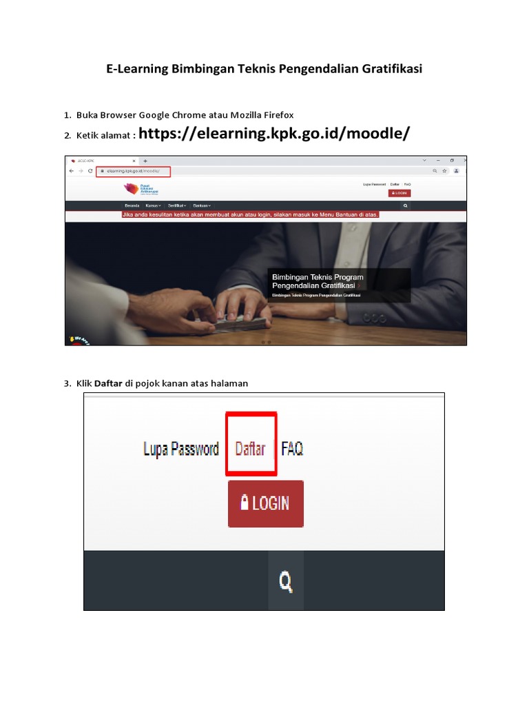 Bimtek Elearning Pengendalian Gratifikasi | PDF