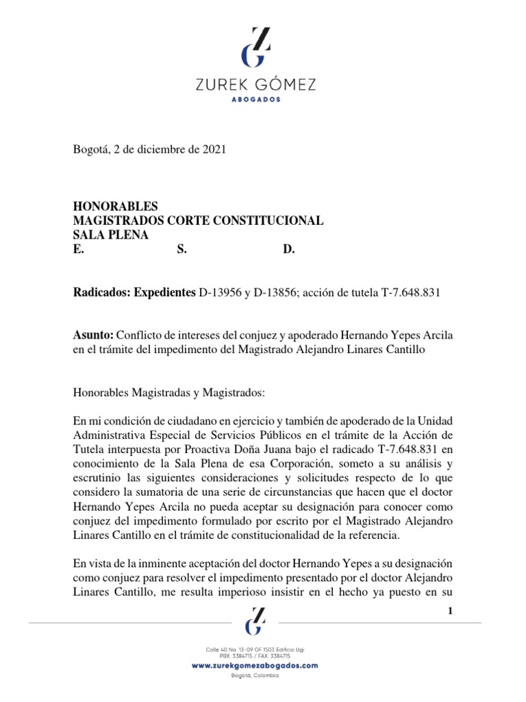 Double Hatting Hernando Yepes Firmado | PDF | Judicaturas | Gobierno